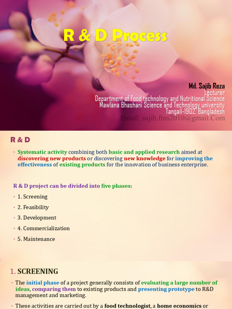 r & d Process Latest | PDF