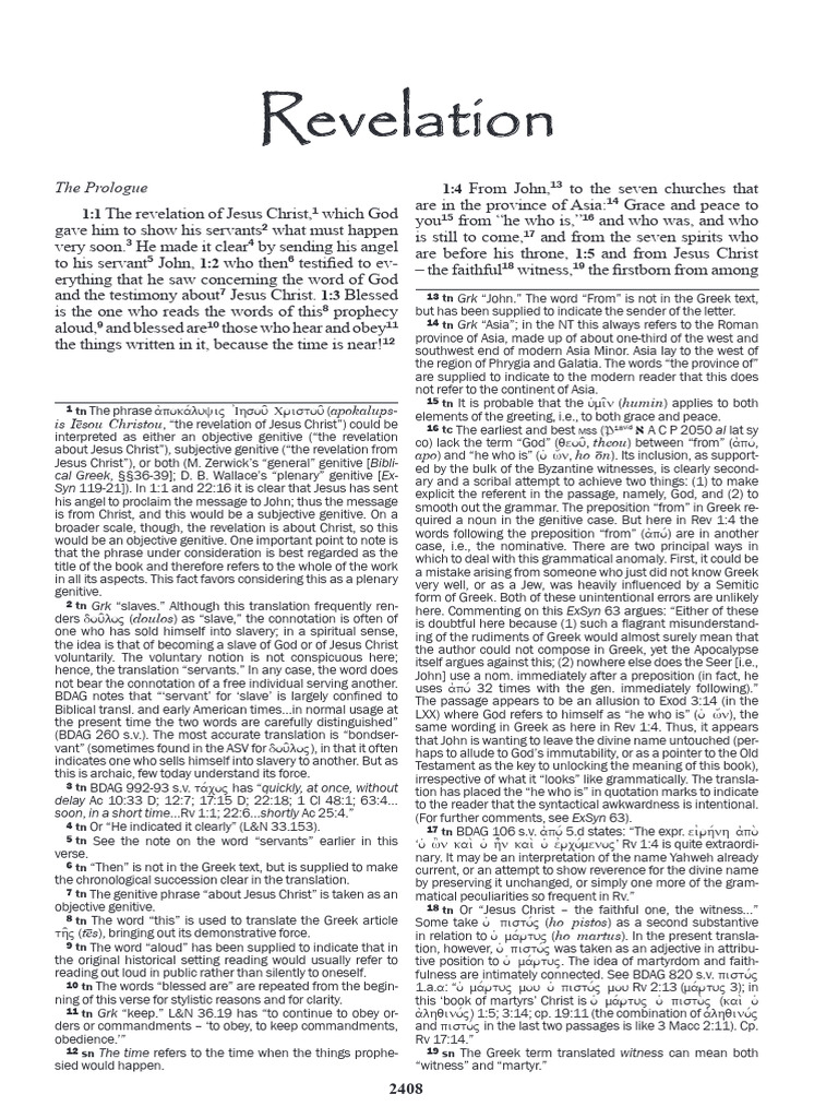 Revelation: The Prologue | PDF