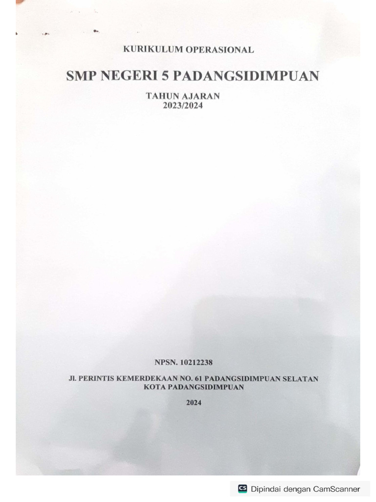 Kosp SMP N 5 PSP | PDF