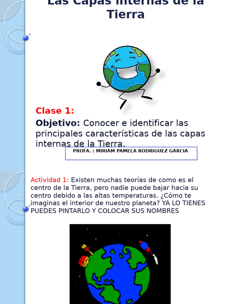 Capas Internas de la Tierra y Placas Tectónicas | PDF | Tierra ...