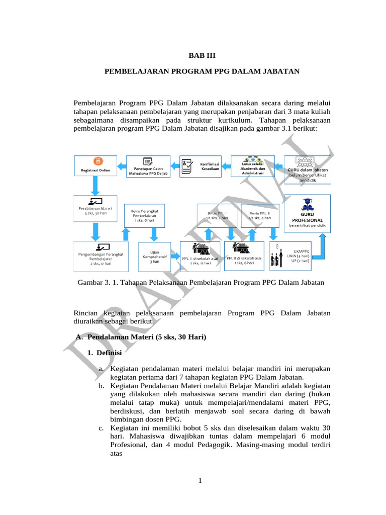 Pelaksanaan Pembelajaran PPG | PDF