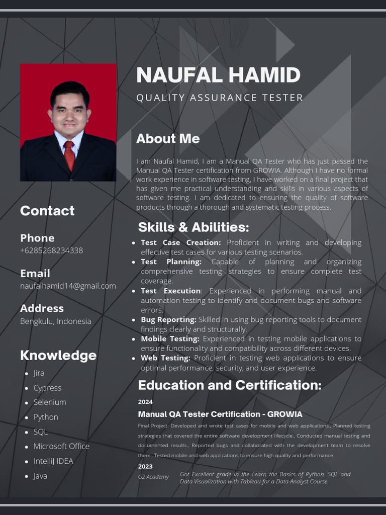 CV Resume Naufal Hamid - 2 | PDF