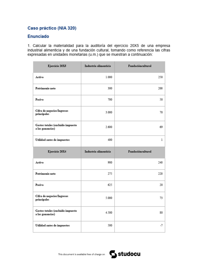 Materialidad - Caso-Practico | PDF