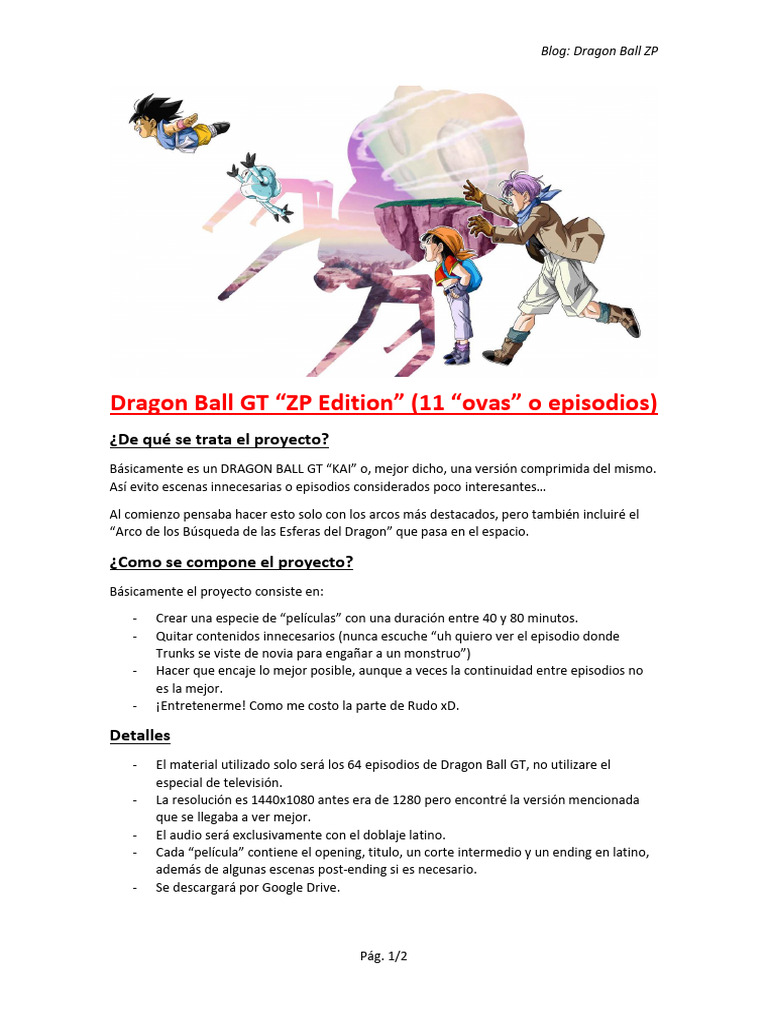 INFO DBGT (ZP Edition) | PDF