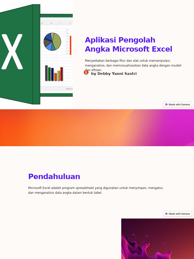 Aplikasi Pengolah Angka Microsoft Excel | PDF
