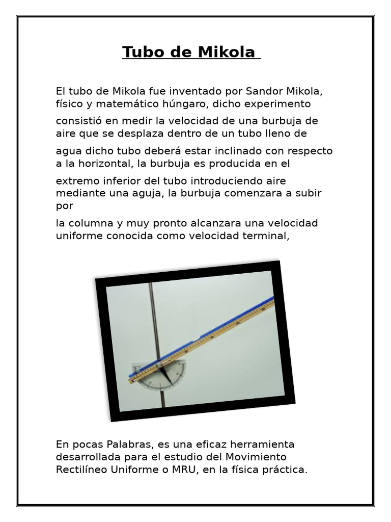Tubo de Mikola | PDF