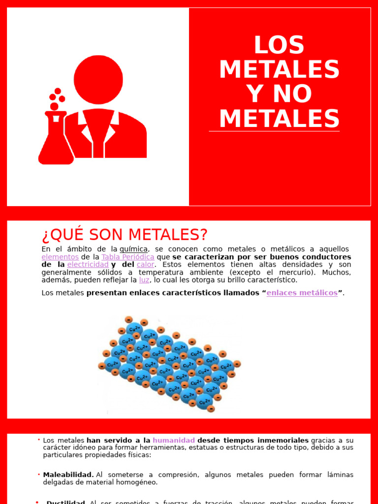 Los Metales y No Metales | PDF