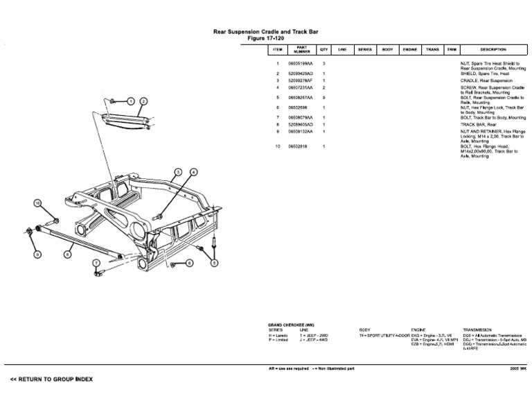 WK 2005 Rear Cradle | PDF