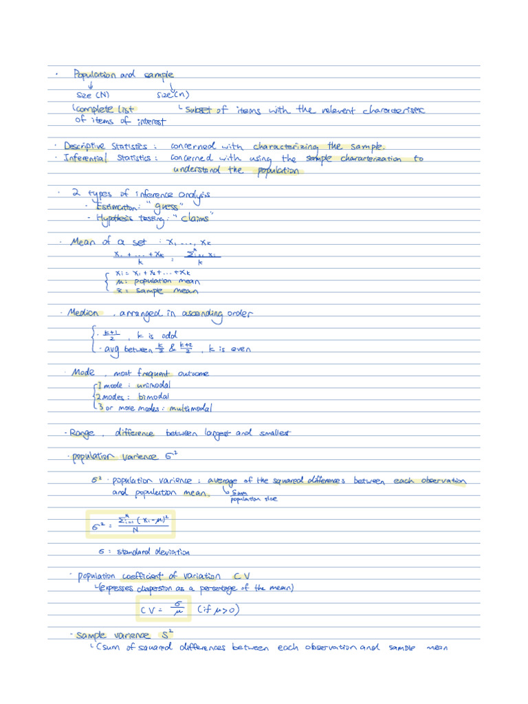 Unit 1 Stat | PDF