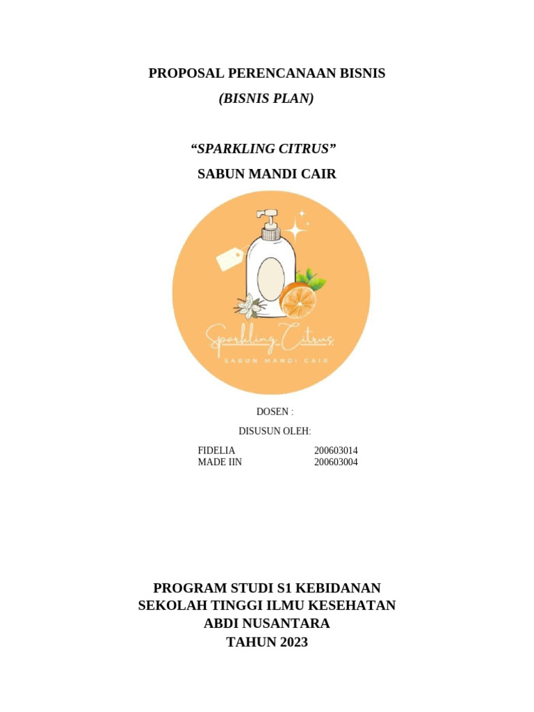 Proposal Bisnis - Made Fidel | PDF