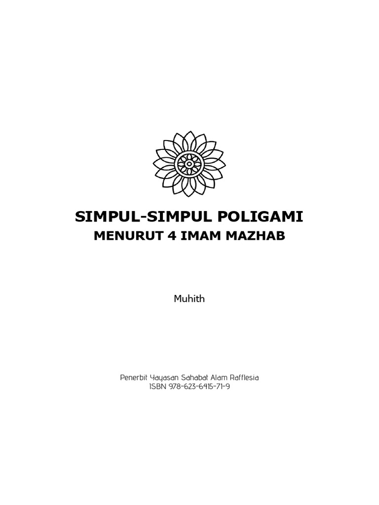 Simpul-Simpol Poligami Menurut 4 Imam Mazhab | PDF