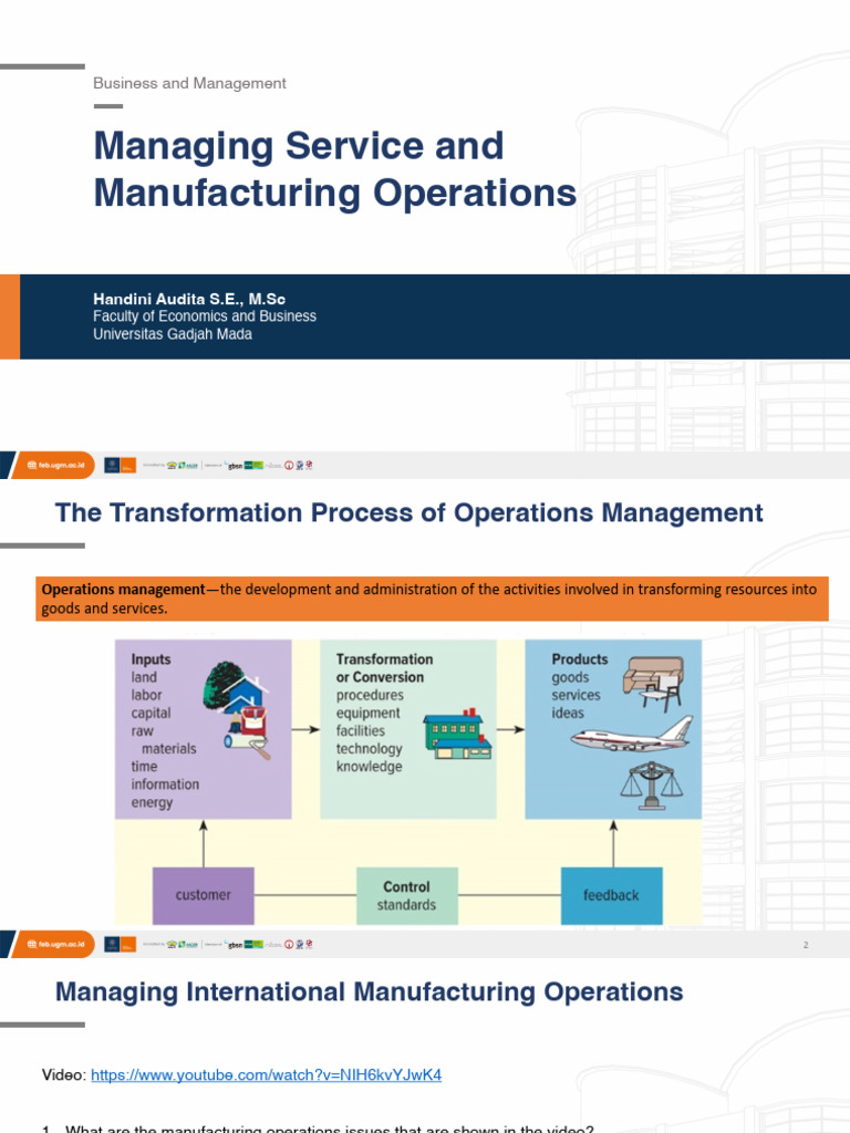 Session 4 - Managing Service and Operations - Handini Audita | PDF
