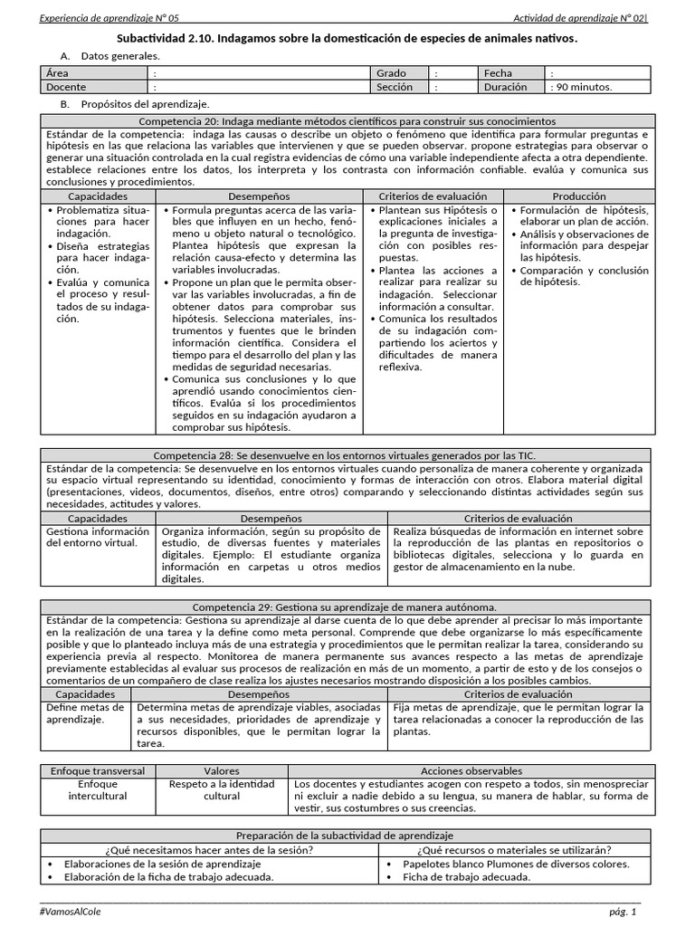 5° SA2.10 CyT ACT2 EDA5 | PDF