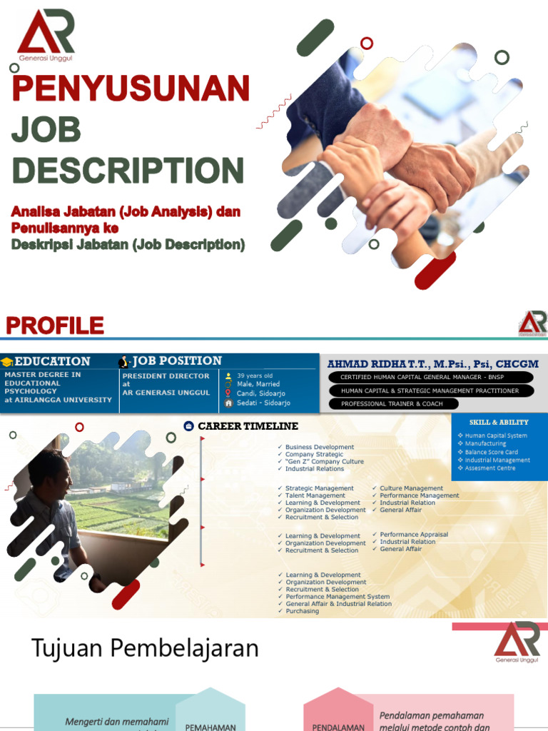Materi Penyusunan Job Description - AR - Rev6 | PDF