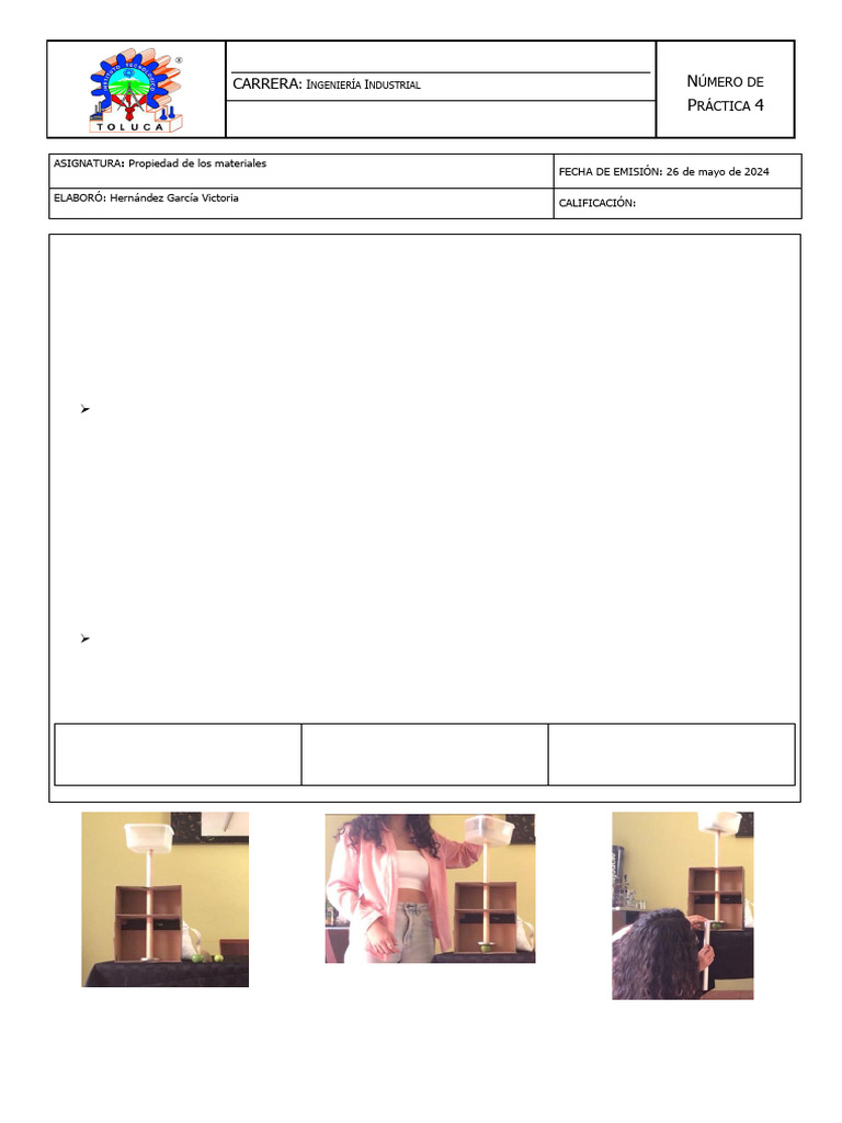 Práctica 4 Ensayo de Compresión | PDF