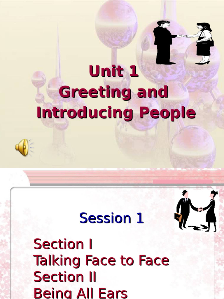 Unit 1 Session 1 | PDF