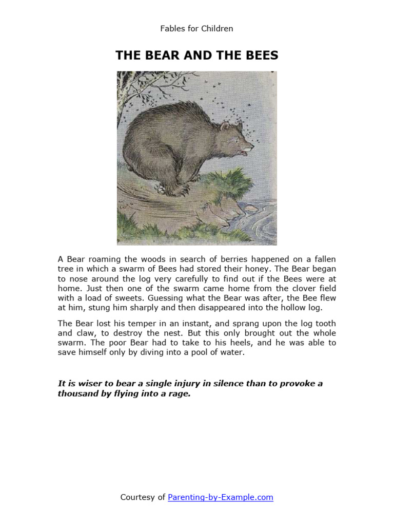 The Bear and The Bees | PDF