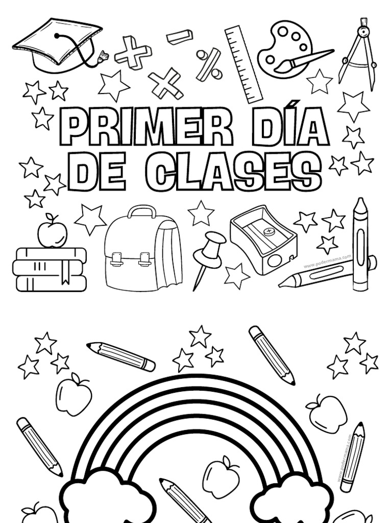 Dibujos Del Regreso A Clases para Colorear | PDF