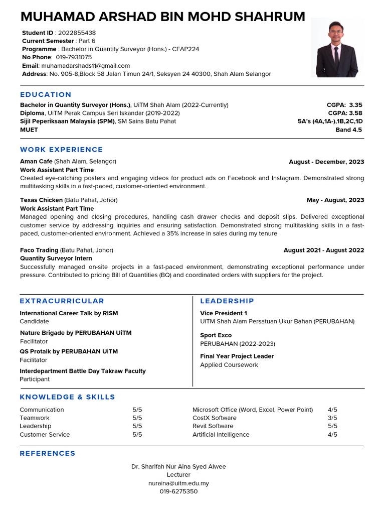 Resume - Arshad Shahrum | PDF