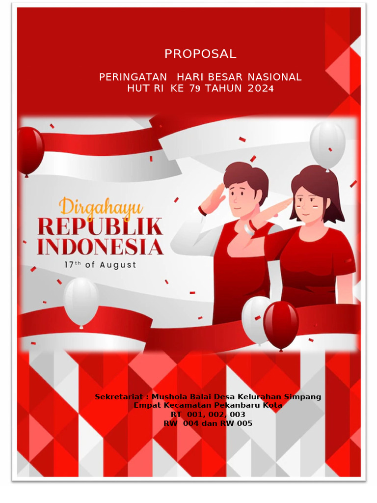 Contoh Proposal Hut Ri 79 | PDF