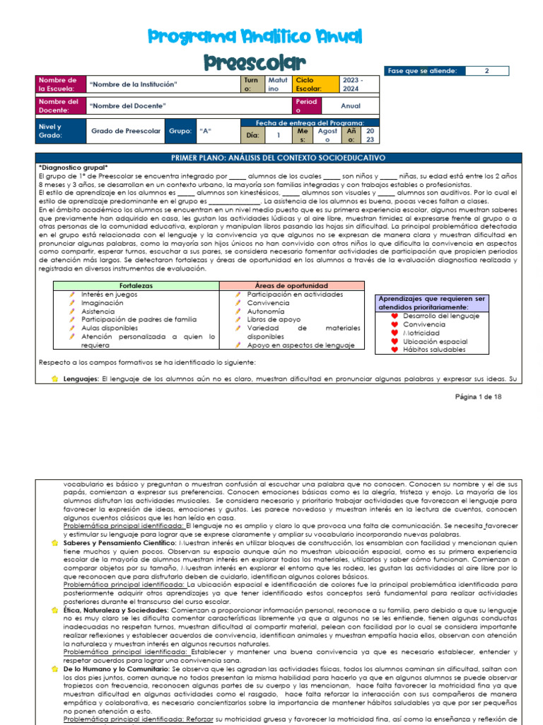 Programa Analitico | PDF