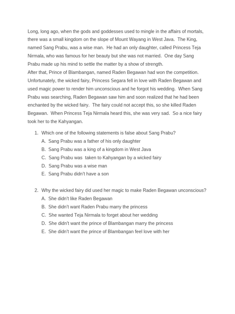 Soal Narrative | PDF