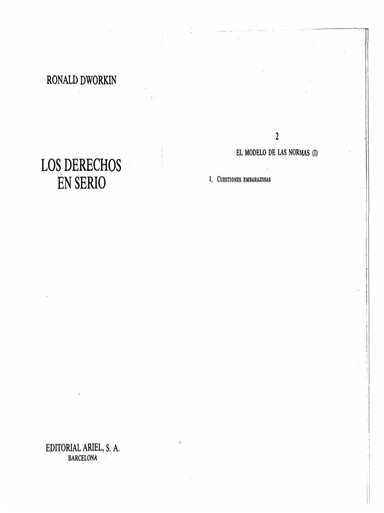 Principios y Reglas - Dworkin Ronald | PDF