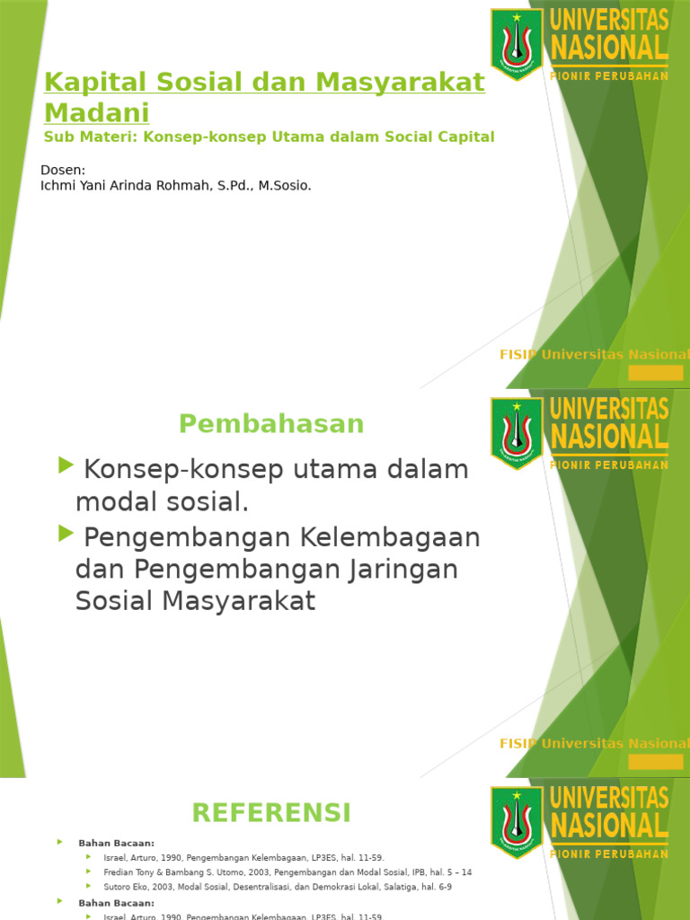 1.konsep Utama Dalam Social Capital | PDF