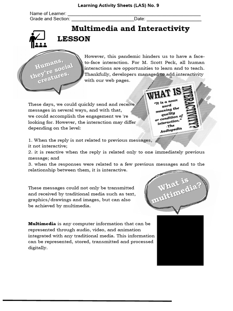 Multimedia and Interactivity | PDF