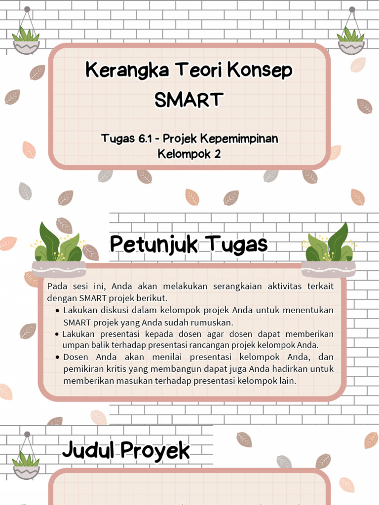 Kerangka Teori Konsep SMART | PDF