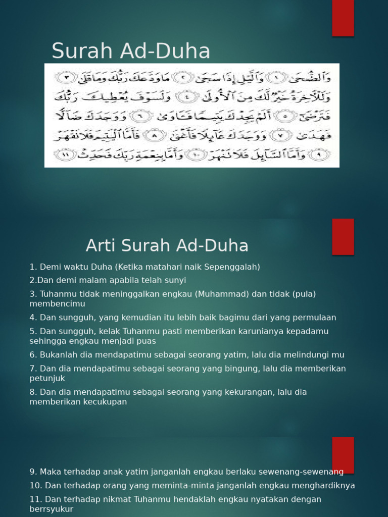 Surah Ad-Duha | PDF