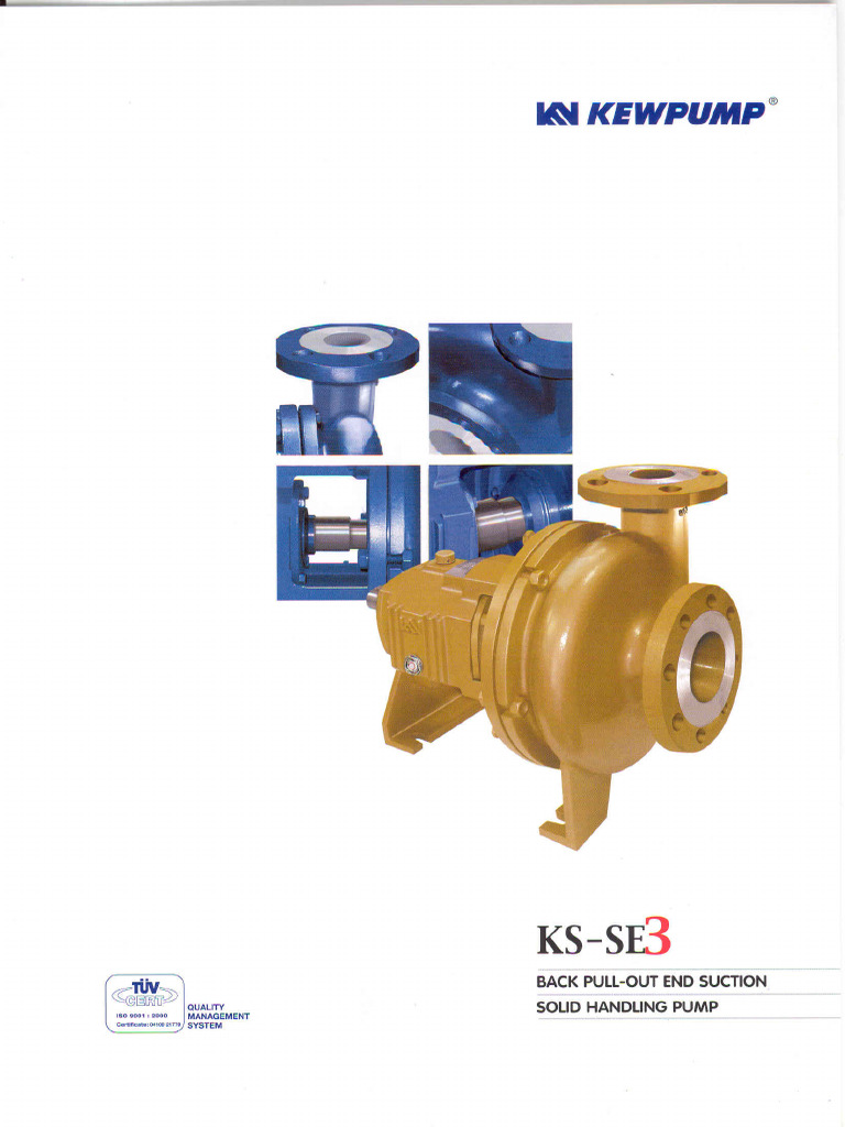 KS-SE3 Non-Clogging Centrifugal Pumps | PDF