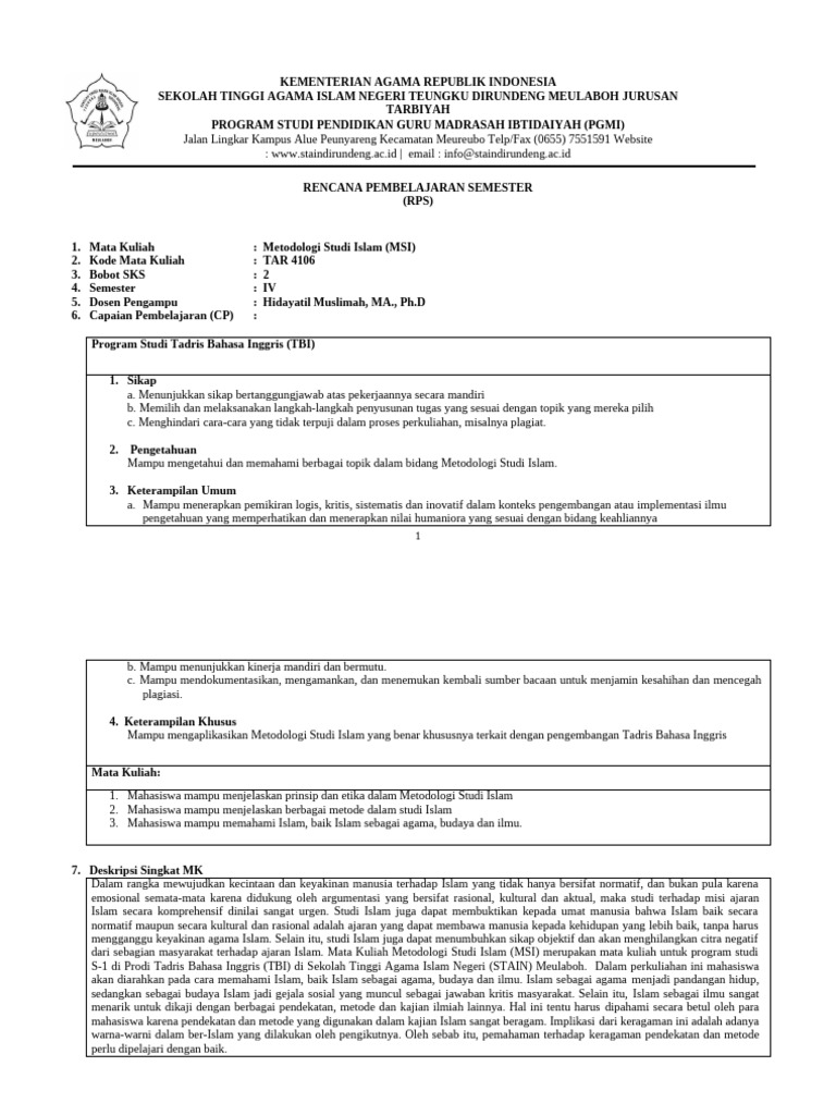 RPS Kkni Msi Pgmi Stain TDM | PDF