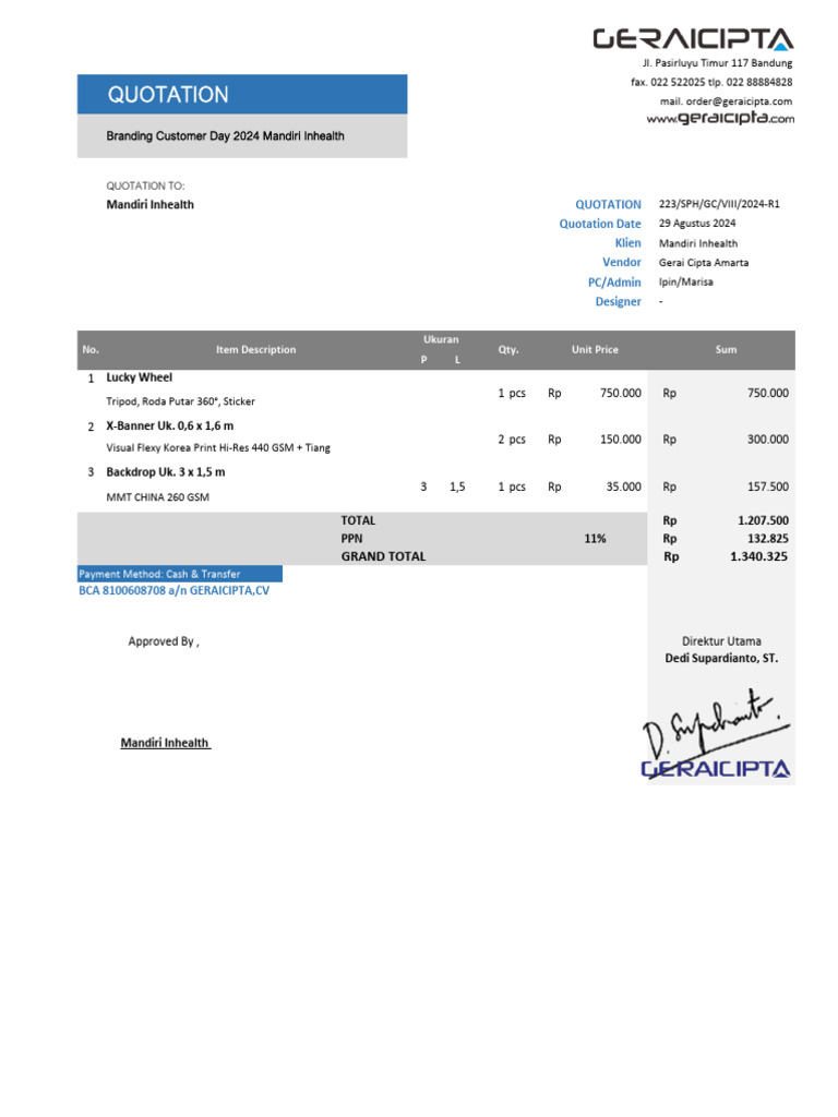 SPH Branding Customer Day 2024 Mandiri Inhealth | PDF
