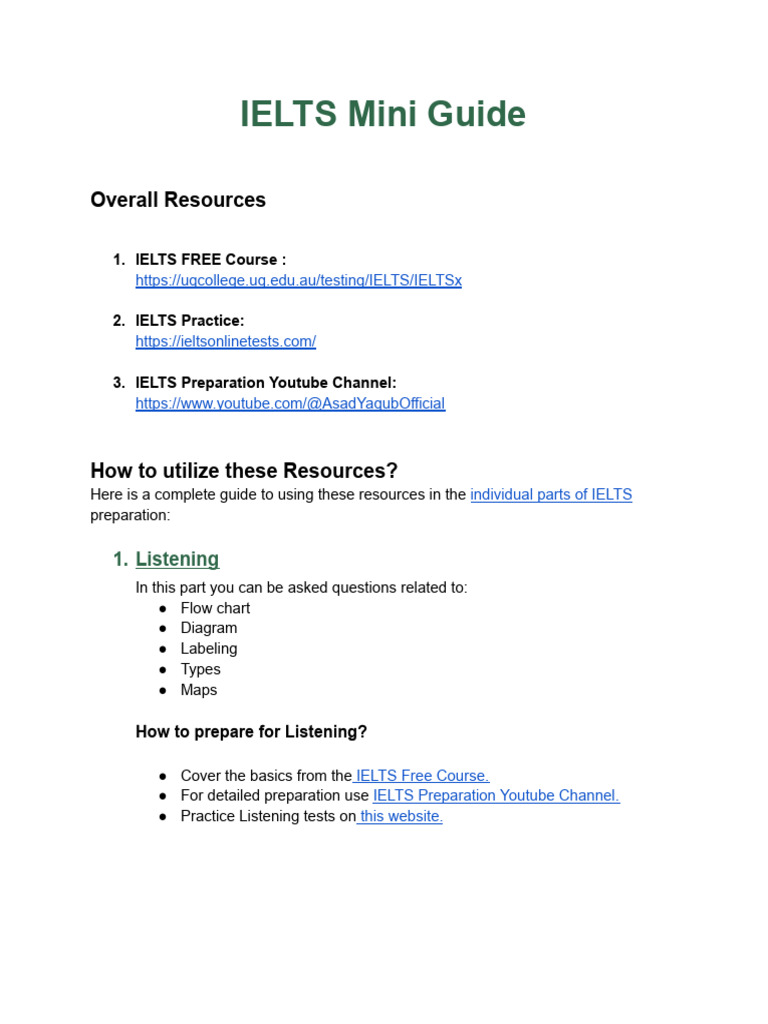 Ielts Mini Guide | PDF