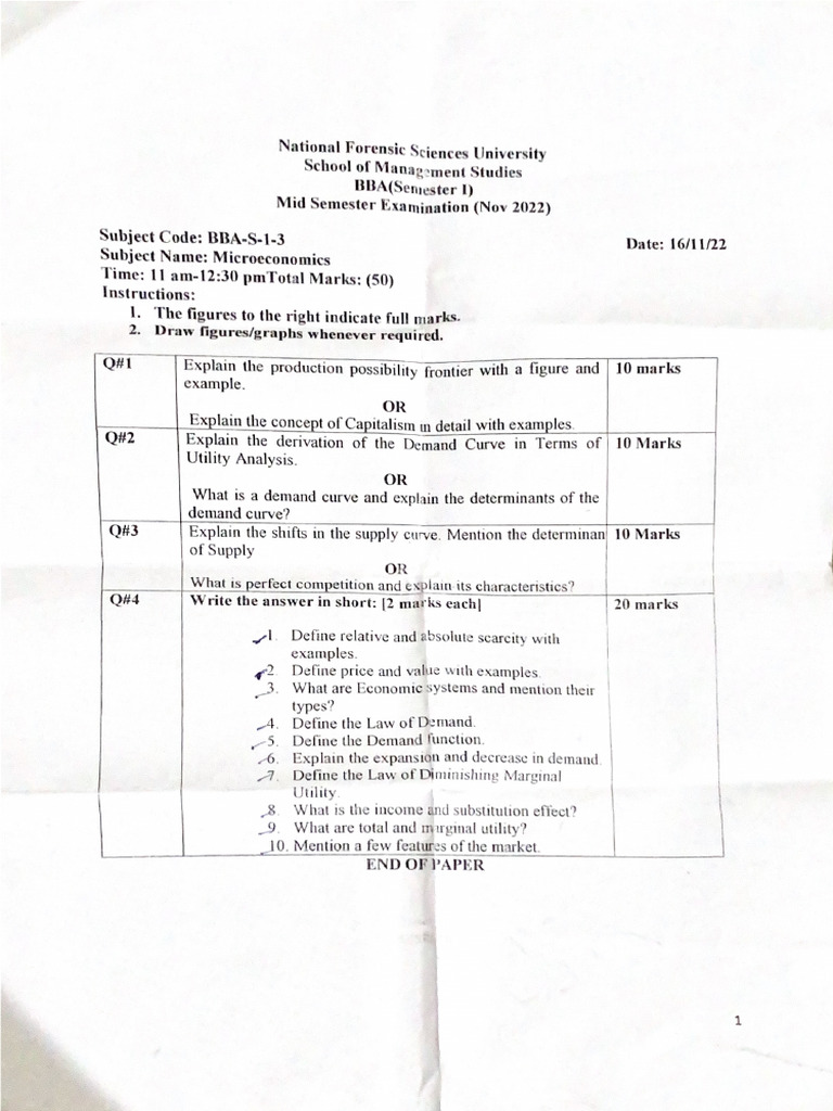 MICRO ECO MID SEM - 1 | PDF