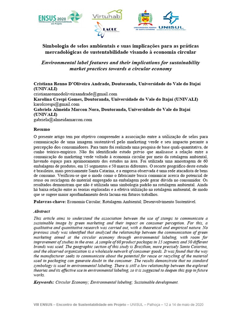 ENSUS 2020 Paper 29 | PDF