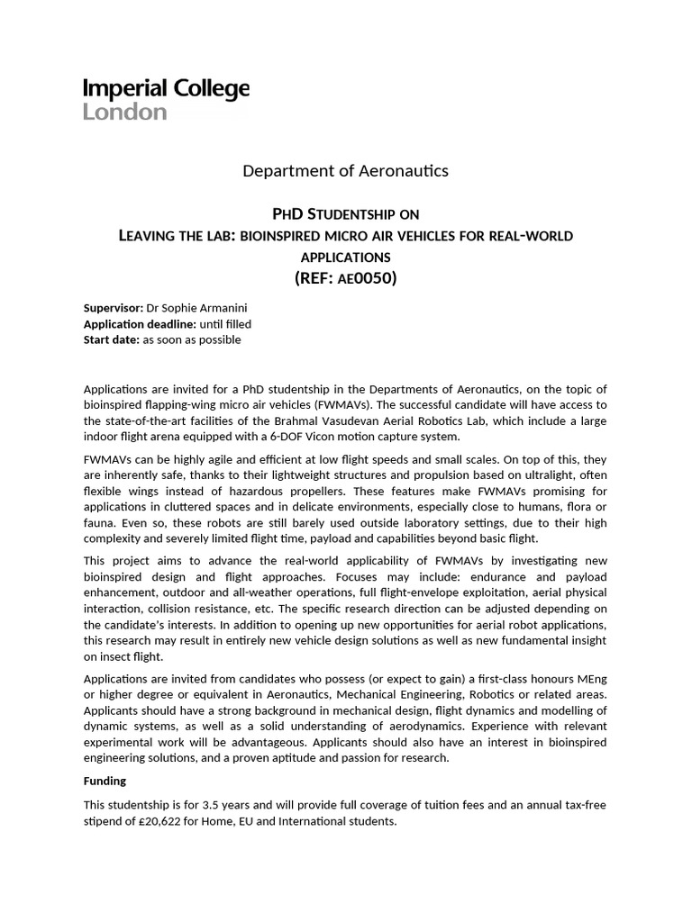 AE0050 - PHD Advert - SA | PDF