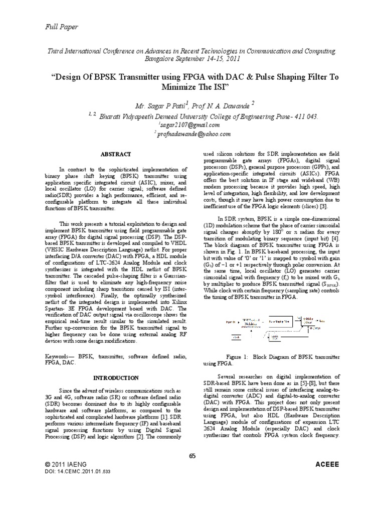 Paper Publication IAENG 2011 | PDF