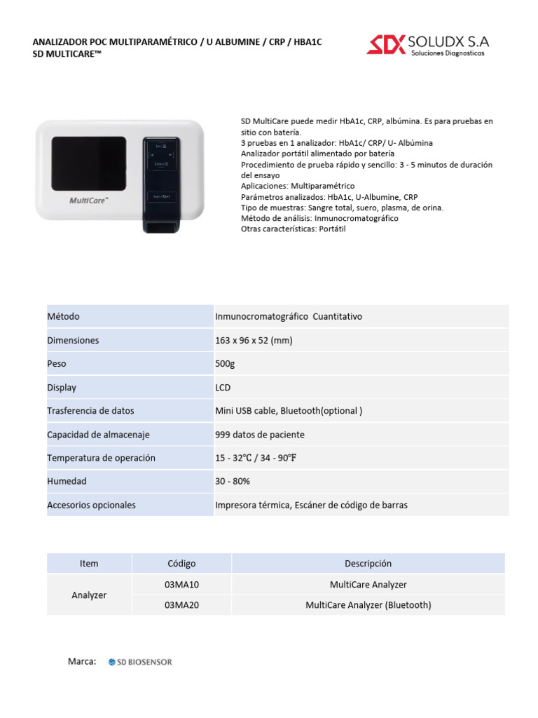 Multicare Analyzer | PDF