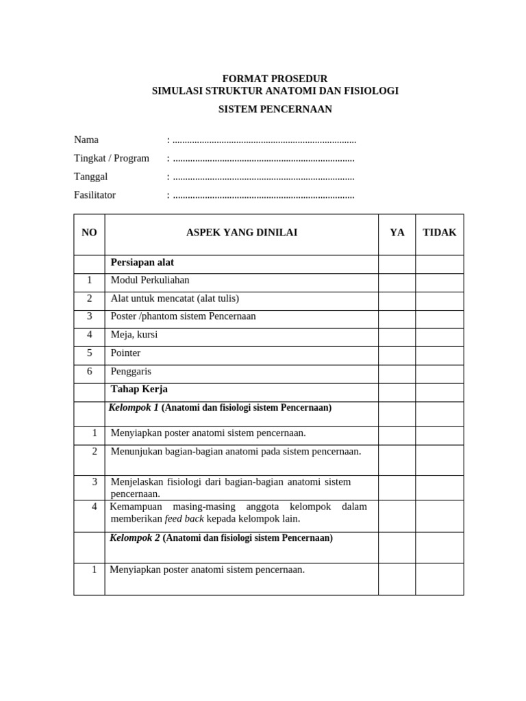 Format Ujian Praktek Kodefikasi | PDF