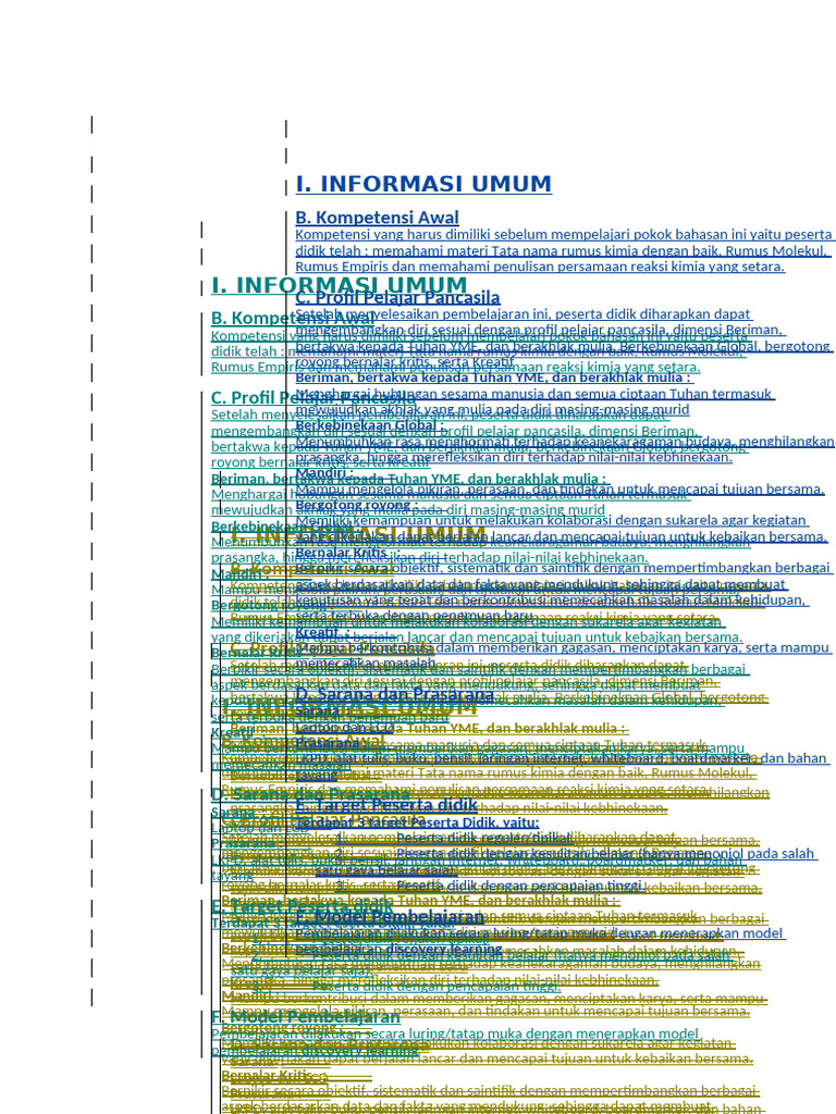 Modul Kimia Fase F Kelas XI TH 24 - F11.1 Perhitungan Kimia | PDF