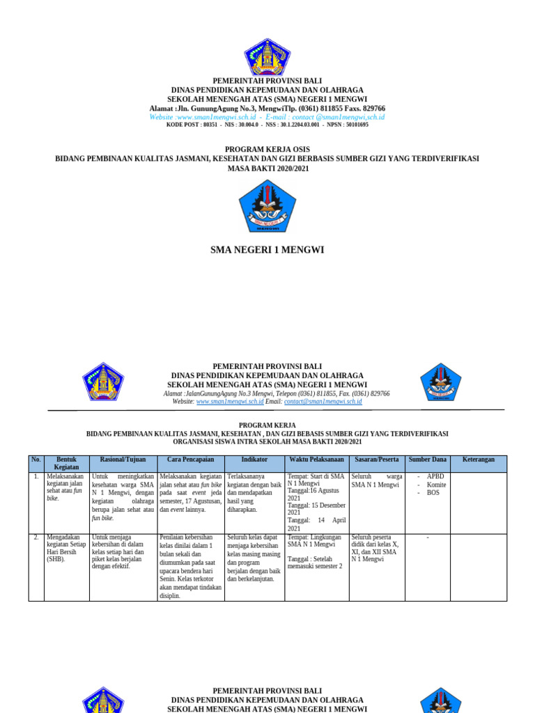 Proker PKJKS 2020-2021 | PDF