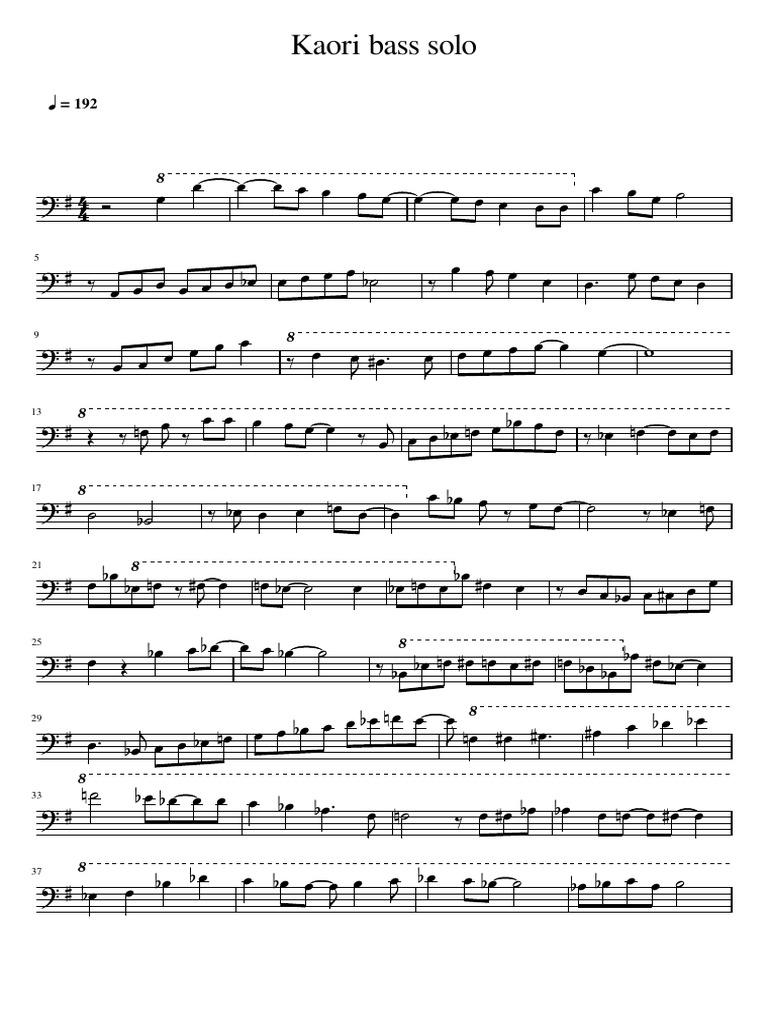 Kaori Bass Solo | PDF