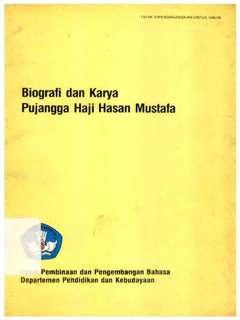 Biografi Dan Karya Pujangga Haji Hasan Mustafa 1985 | PDF