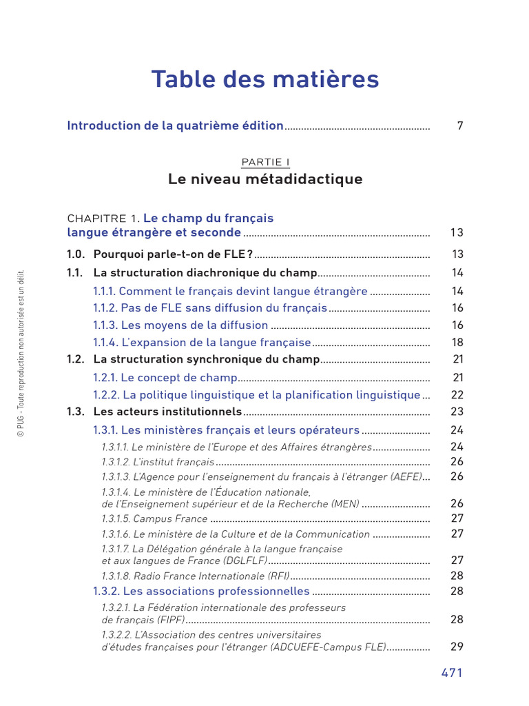 Sommaire Cours de Didactique Du FLE NE Int | PDF