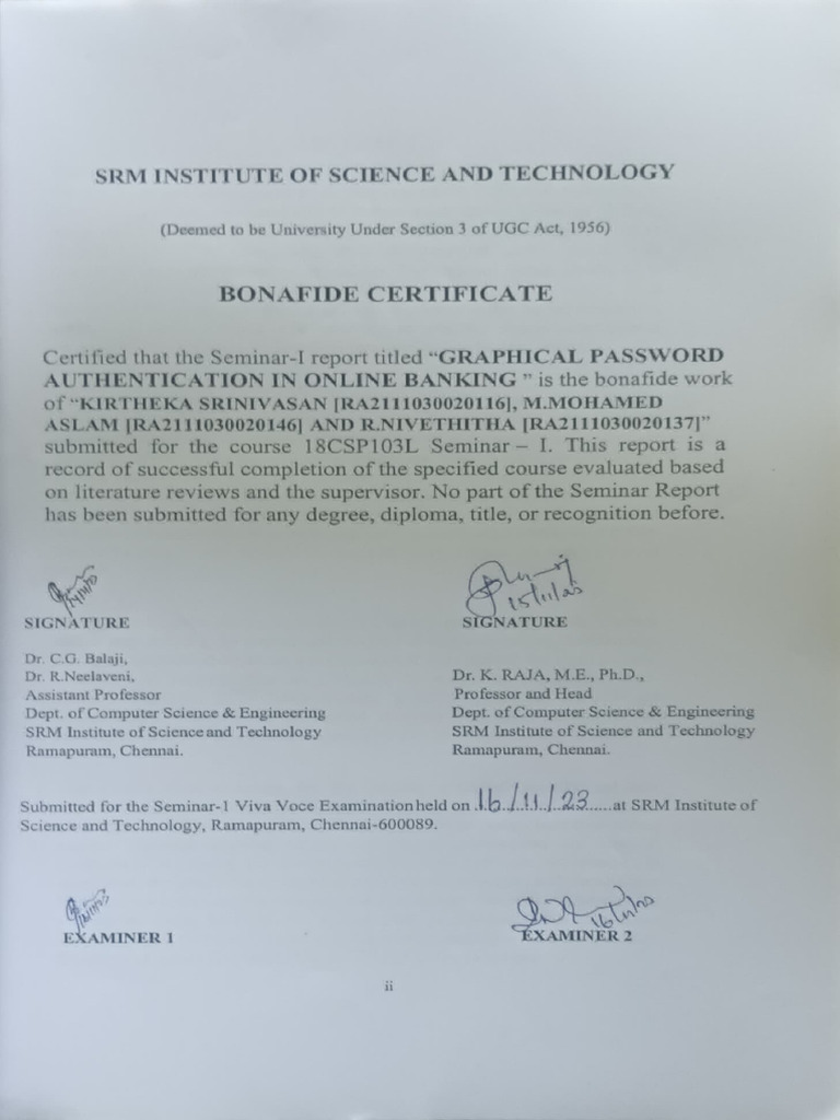 CSC7 - Bonafide | PDF