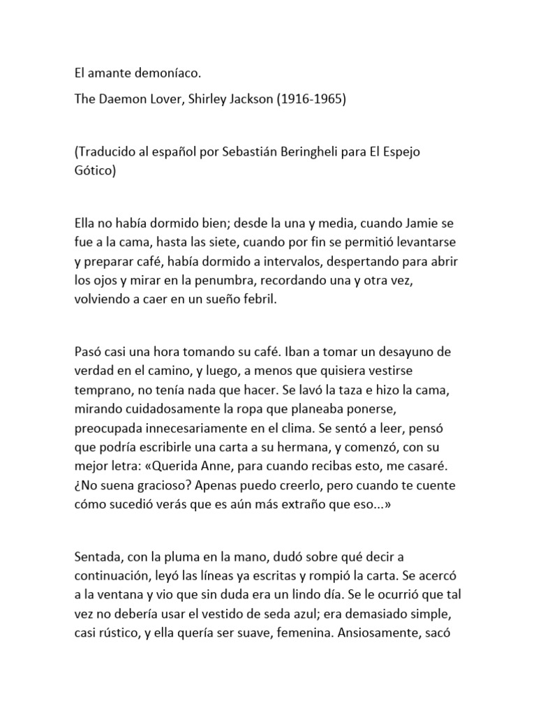 El Amante Demoníaco 3 | PDF