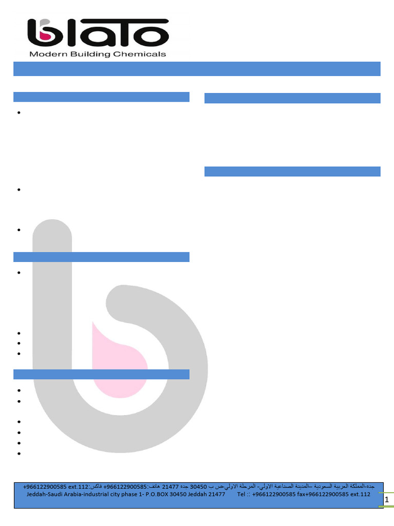 Prime Fix C1 Data Sheet | PDF