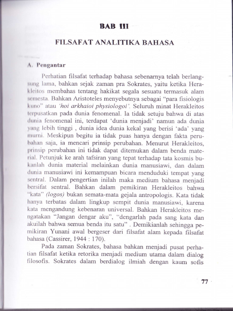 Bab3 Filsafat Bahasa Kaelan | PDF